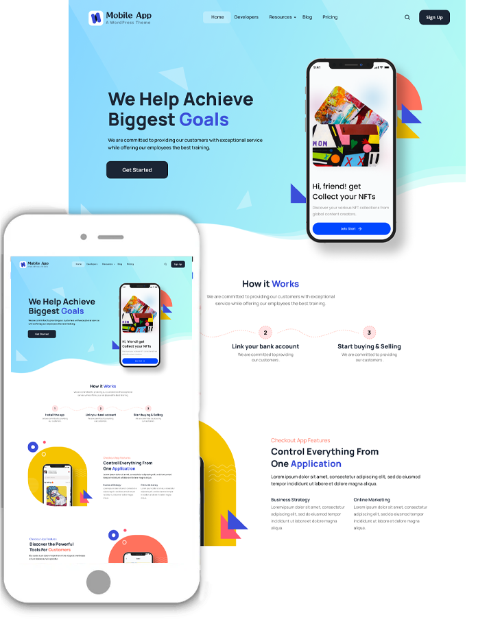 App WordPress Theme For Developers & Mobile App Startups – THEMESPRIDE