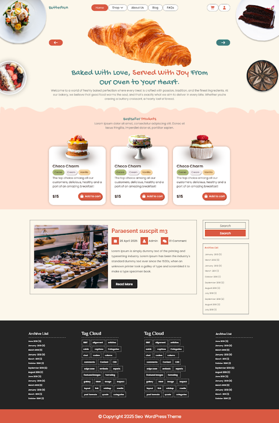 Bakery and Patisserie Shop - Create Bakery Website – THEMESPRIDE