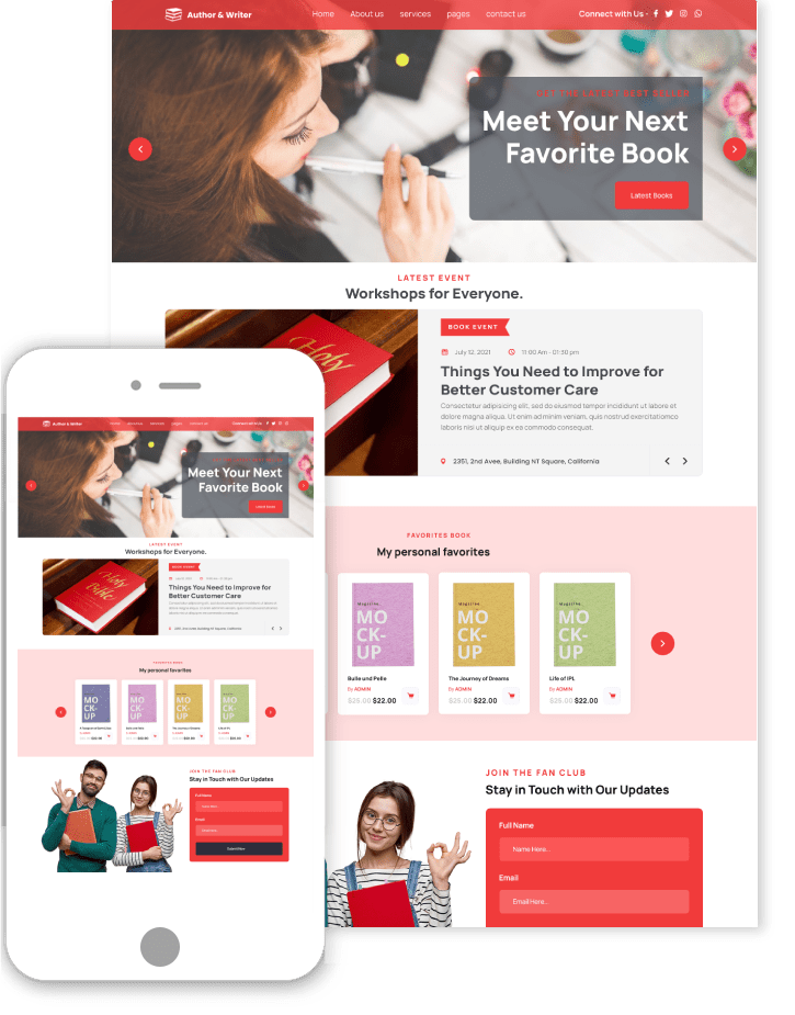 Books Library WordPress Theme | Book Store Template