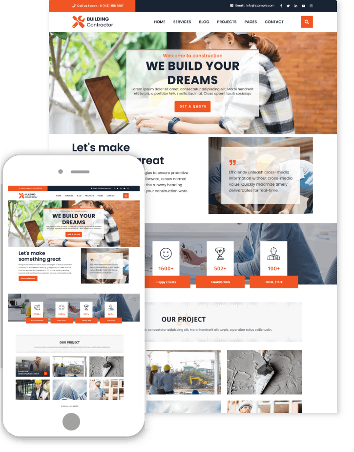 Constructor WordPress Theme - Build Your Construction Empire – THEMESPRIDE