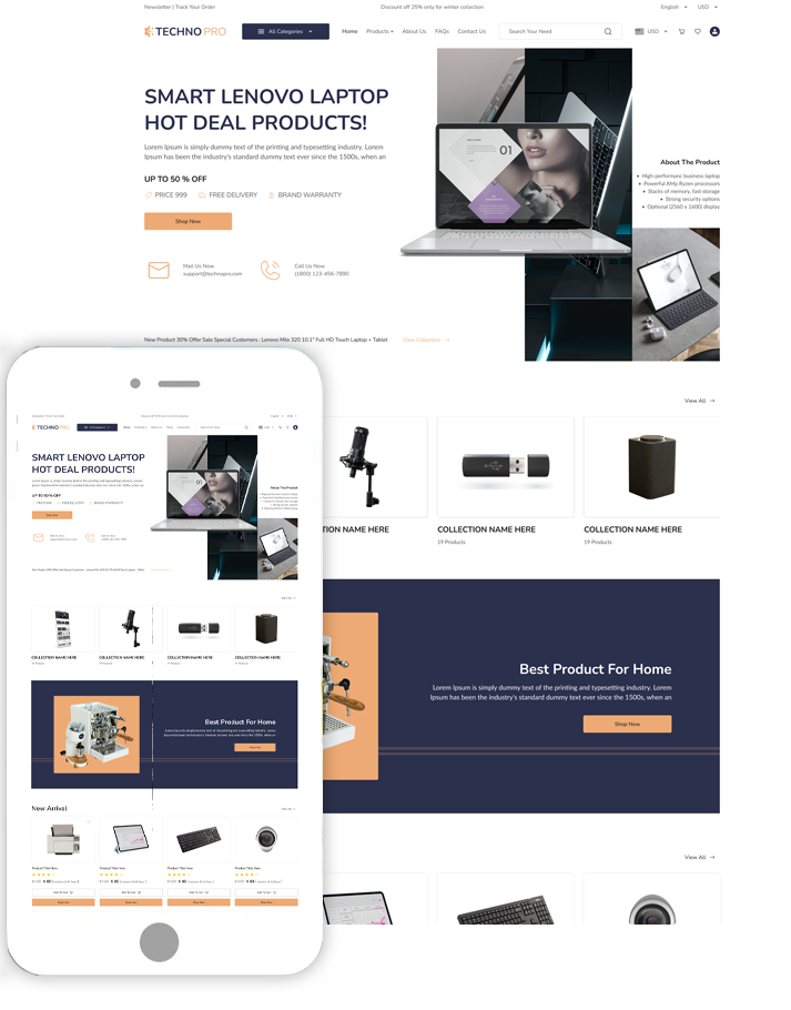Electronic Store WordPress Theme for Tech Gadgets & Devices