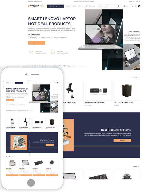 Electronic Store WordPress Theme for Tech Gadgets & Devices – THEMESPRIDE