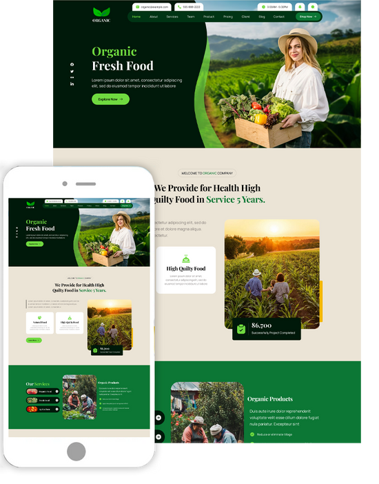 Farming Store WordPress Theme for Organic & Agriculture Website