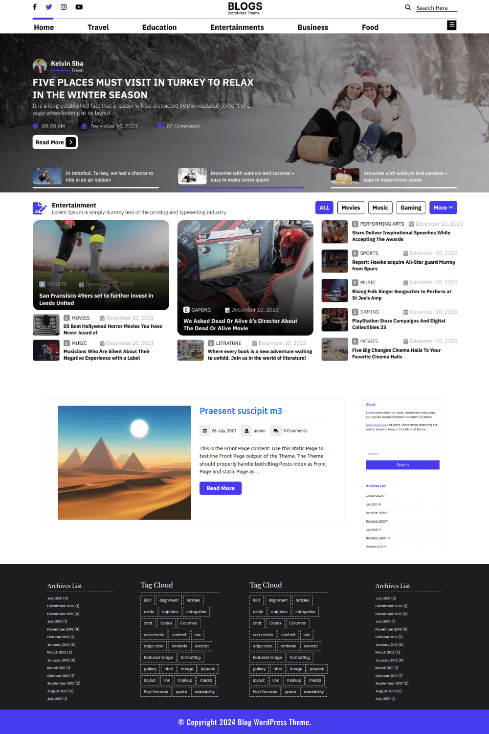 Free Blog WordPress Theme | Unleash Your Creativity – THEMESPRIDE