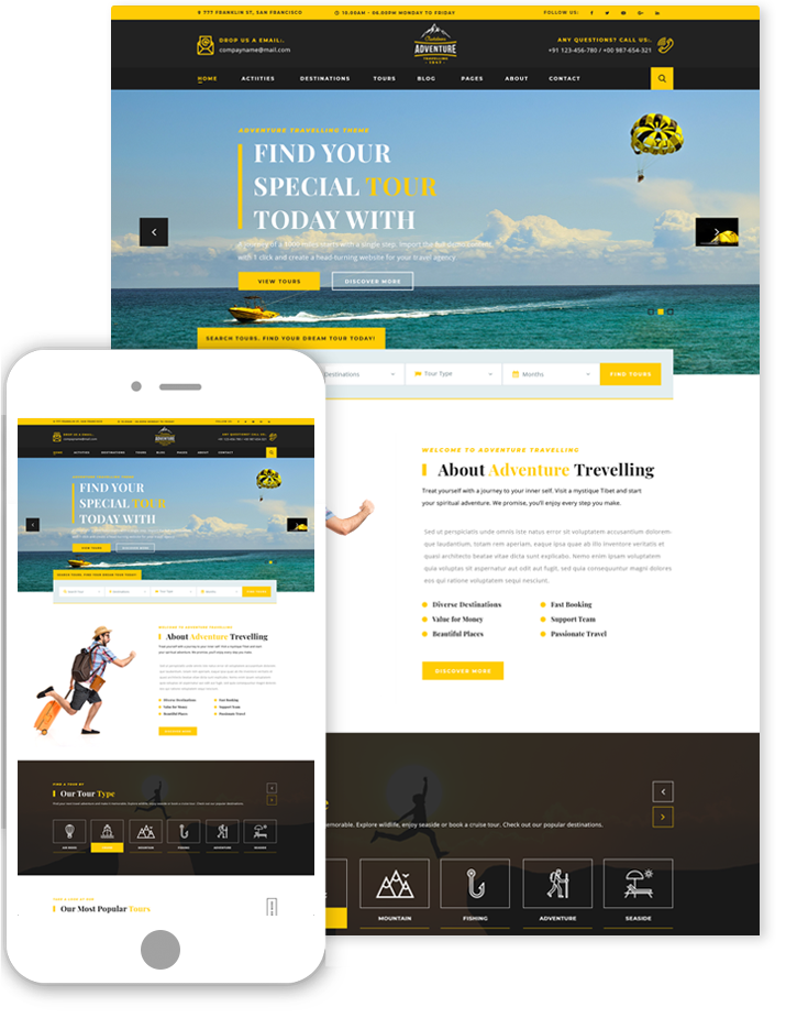 WordPress Travel Theme - Design Travel Blog Websites